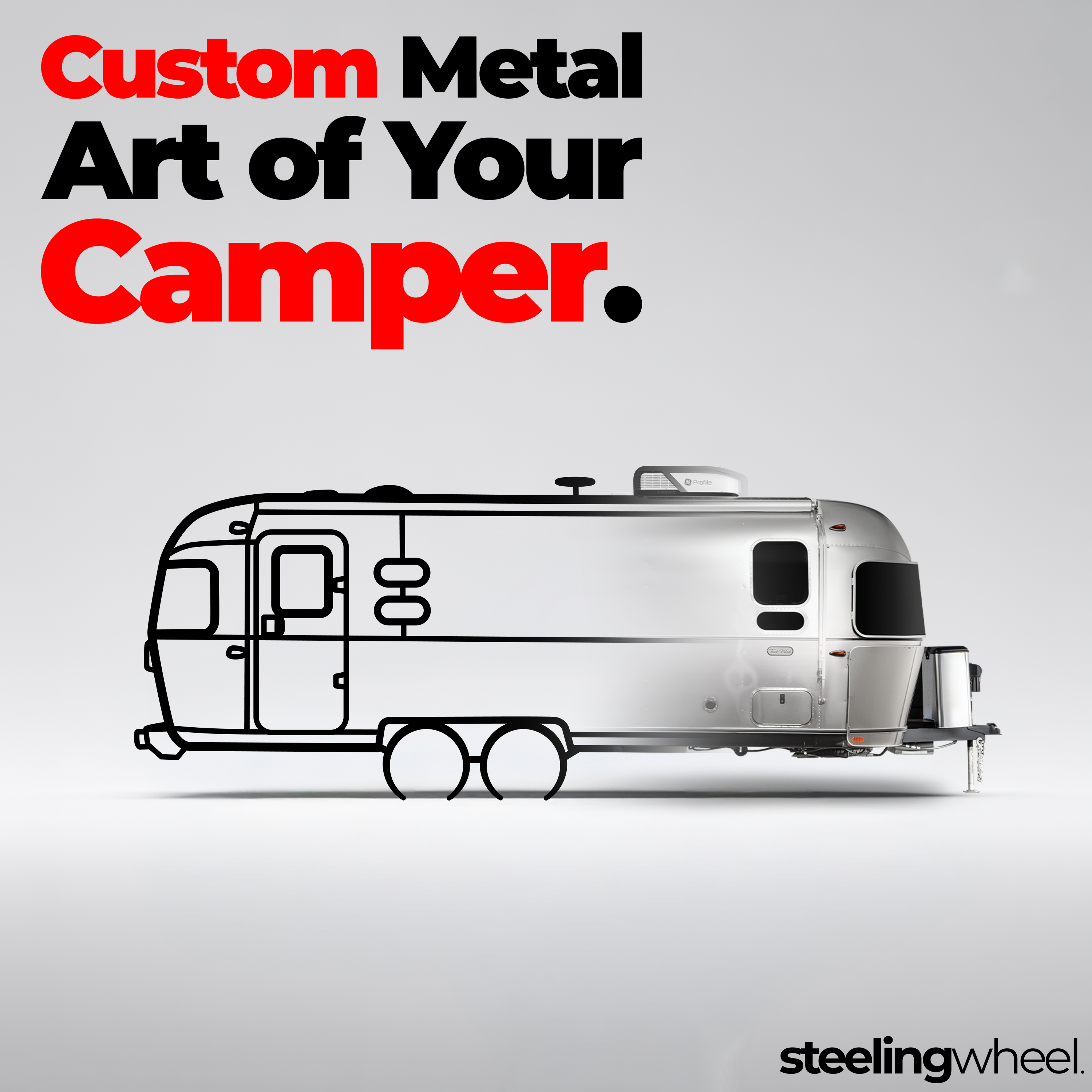 Custom Camper/RV Silhouette - Motorhome Metal Wall Art - Laser-Cut Cam ...